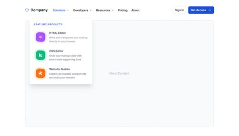 Tailwind Css Main Headers Mega Menus Sections Tailkit