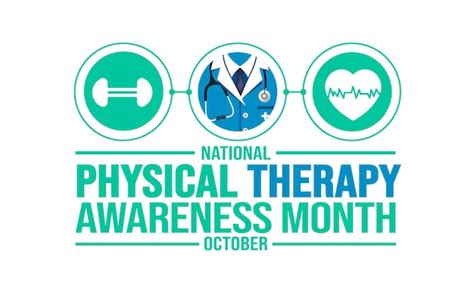 Premium Vector October Is National Physical Therapy Month Background