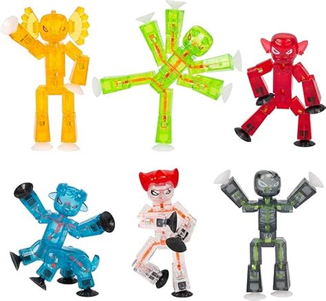 Stikbot Zing Monsters Complete Set Of 6 Poseable Monster
