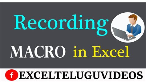 Excelmap How To Record A Macro In Excel Telugu