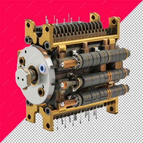 전자기기 릴레이 3d 고립 렌더링 백색 배경 투명 배경 Png Psd 프리미엄 Ai 생성 Psd