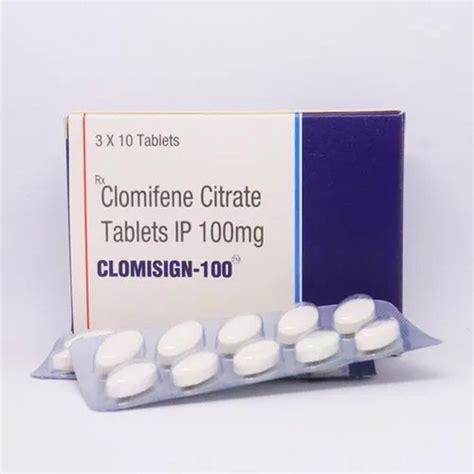 Clomifene Citrate 100mg Packaging Type Strip Packaging Size 1x10
