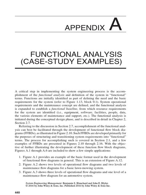 System Engineering Management 2016 Blanchard Appendix A