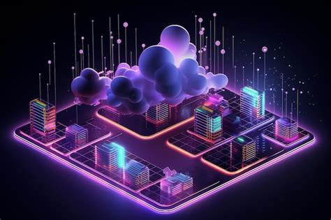 Premium Ai Image Computing Networking Server Cyberspace Technology