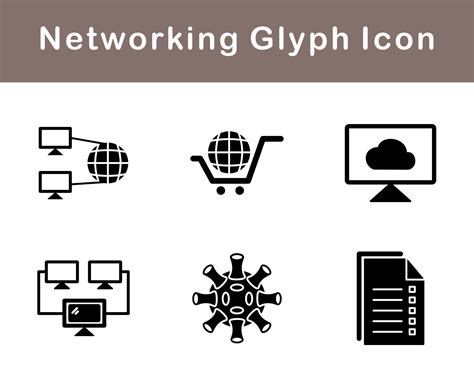 Networking Vector Icon Set 20269774 Vector Art At Vecteezy