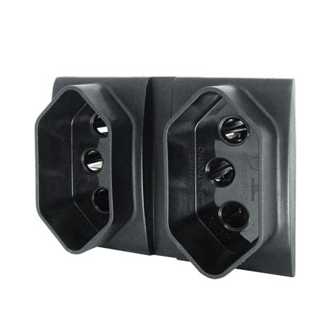 Tomada Dupla Para Painel 2pt 20a Kit 5 Peças Conexão Segura E Durável