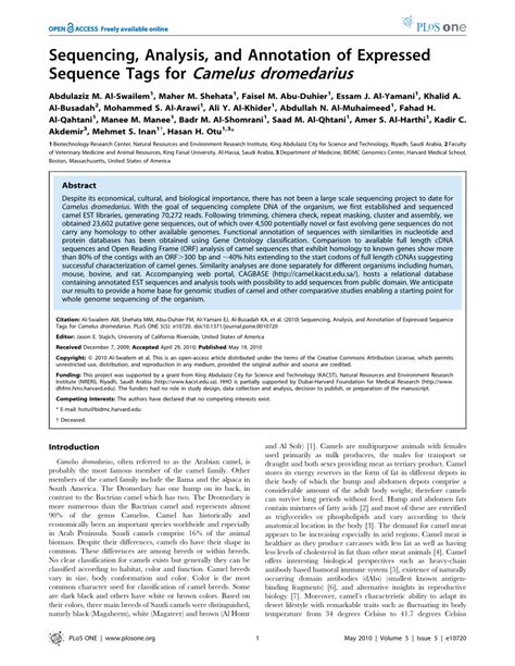 pdf sequencing analysis and annotation of expressed sequence tags
