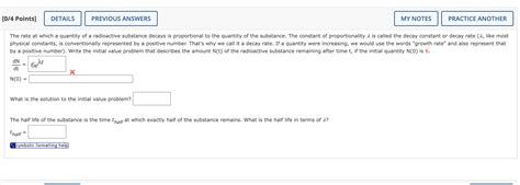 Solved By A Positive Number Write The Initial Value Chegg