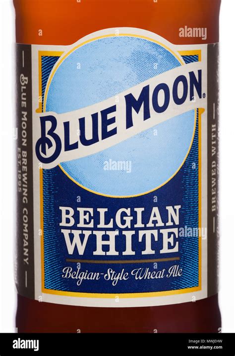 Blue Moon Beer Bottle Label