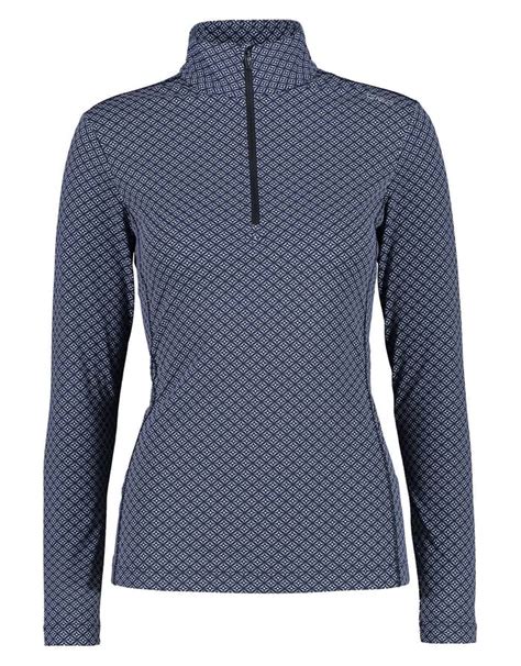 Cmp Woman Printed Sweat Bblue Polaires Femme Snowleader