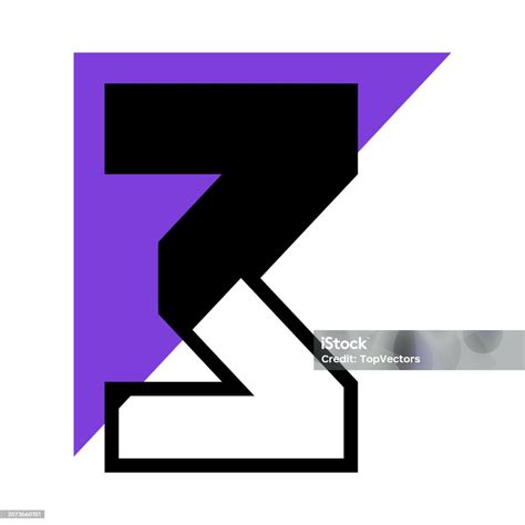 수 3 또는 숫자 와 자주색 삼각형 기하학적인 모양 벡터 일러스트 0명에 대한 스톡 벡터 아트 및 기타 이미지 0명 개념