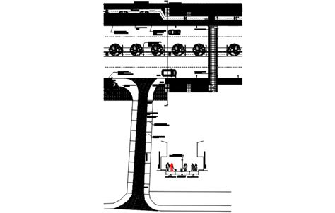 Peatonal Bridge Section And Constructive Structure Details Dwg File