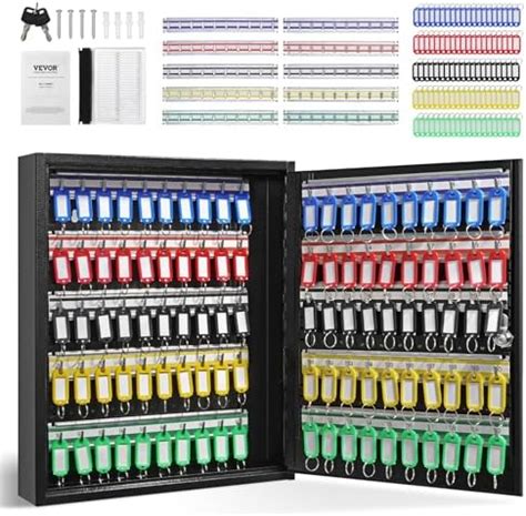 Vevor Key Cabinet 100 Hooks Key Box Key Holder In Wall 38 X 8 5 X 45 Cm