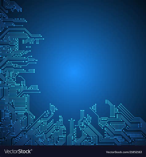 Background Technology Electronic Circuit Design Vector Image