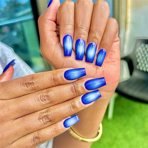 20 Latest Royal Blue Ombre Nail Designs To Try In 2024