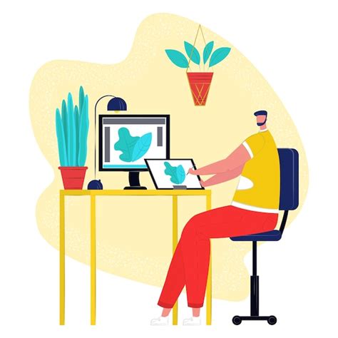 Diseñador Web Creativo Profesional Dibujo Arte Imagen Trabajo De