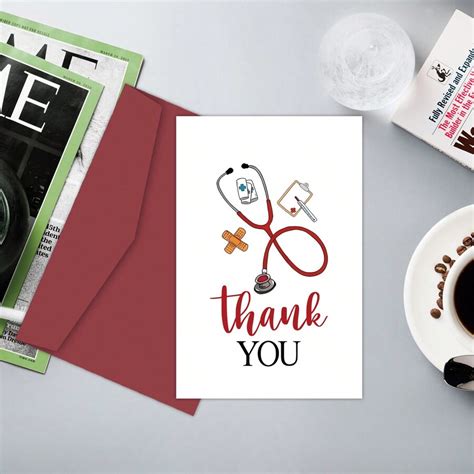 1sheet Cute Medical Thank You Card Ts For Doctor Nurse National