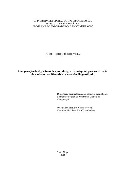 Pdf Comparison Of Machine Learning Algorithms To Build Predictive