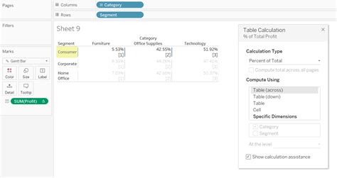 Quick Table Calculations Part 4 Percent Of Total The Data School