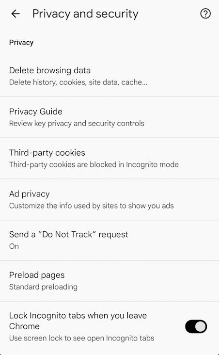 how to use incognito mode in chrome on android