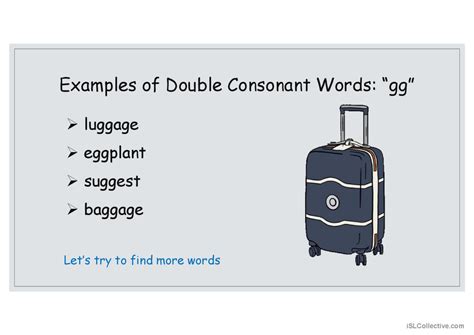Double Consonant Words Practice Gene English Esl Powerpoints