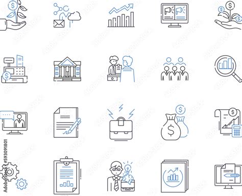 Lean Management Outline Icons Collection Lean Management Efficiency