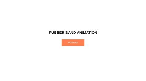 Rubber Band Animation