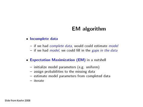 Ppt Statistical Machine Translation Part Ii Word Alignments And Em Powerpoint Presentation