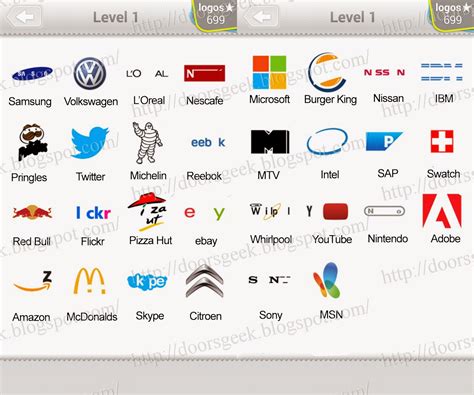 Logo Quiz Answers Level 1 Logo Quiz Logo Quiz Answers Level 1
