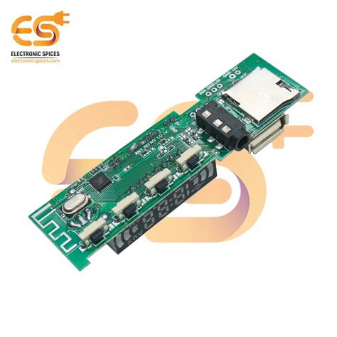 bluetooth fm usb aux card mp3 stereo audio player decoder module 75 x
