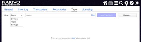 NAKIVO Backup And Replication 9 1 Beta With Linux Server Backup Backup To Tape Support
