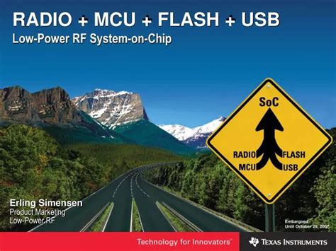 PPT RADIO MCU FLASH USB Low Power RF System On Chip PowerPoint Presentation ID