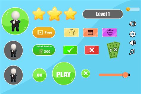 Hyper Casual Mobile Game Ui 2d Icons Unity Asset Store