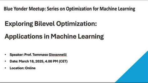 Exploring Bilevel Optimization Applications In Machine Learning Di 18 Sebastian Neubauer