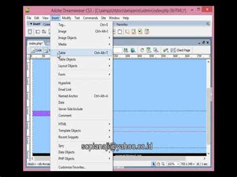 Tutorial CSS Menggunakan Adobe Dreamweaver CS Sopian Aji