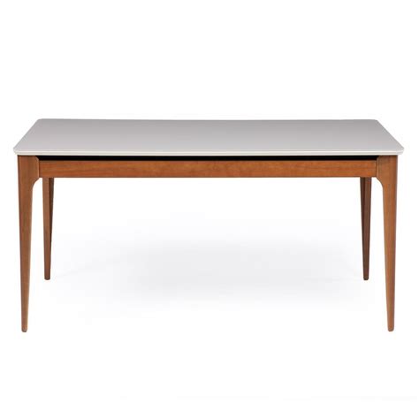 Mesa De Jantar 160cm Com Base De Madeira Natural E Tampo De Vidro Addar Madeiramadeira
