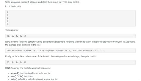 solved write a program to read 5 integers and store them