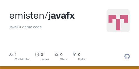 GitHub Emisten Javafx JavaFX Demo Code