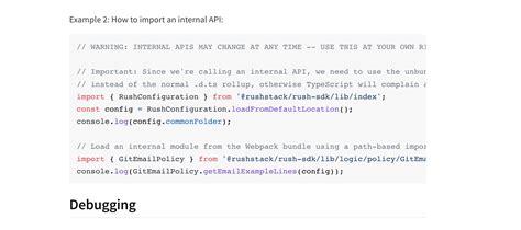 Rushstackrush Sdk No Longer Supports Deep References To Internal Apis · Issue 4308