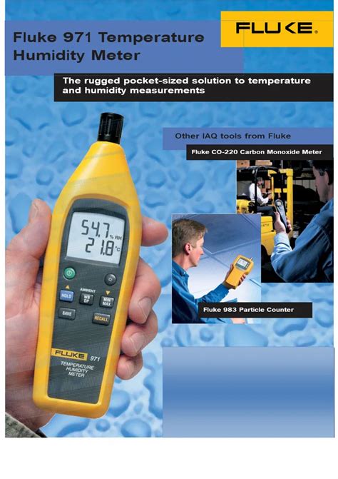 99 Points Fluke 971 Temperature Humidity Meter At Rs 28500 In New Delhi