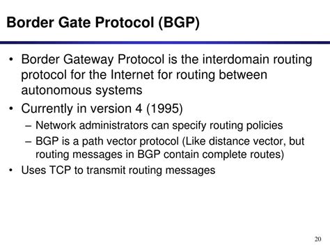 PPT Border Gateway Protocol Overview For Inter Domain Routing PowerPoint Presentation ID