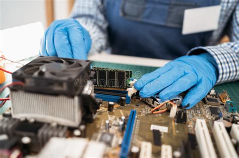 Installing Random Access Memory Into Pc Computer Service Engineer