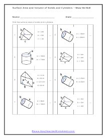 Surface Area Worksheets Worksheets Library