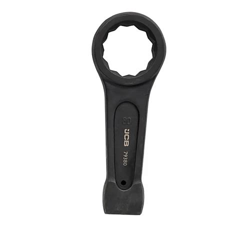 Jcb Single Ring Slogging Spanner 80mm Cr V Steel Striking Wrench Jcb 79380