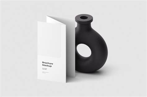 삼중 브로셔 모형 프리미엄 Psd 파일