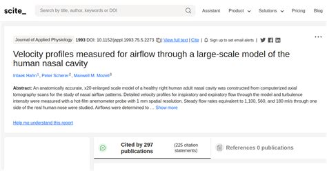 Velocity Profiles Measured For Airflow Through A Large Scale Model Of The Human Nasal Cavity