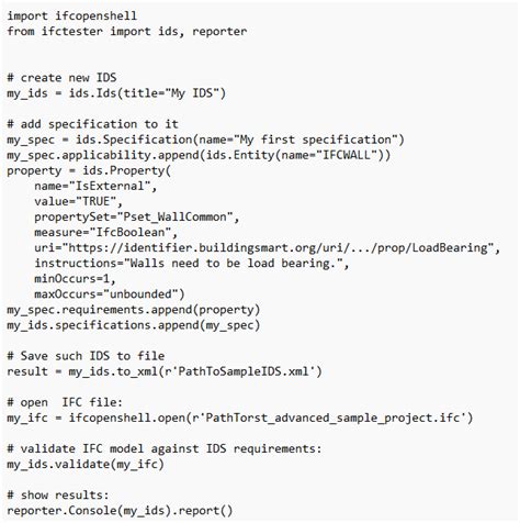 BlenderBim A Simple Code To Test IDS OSArch