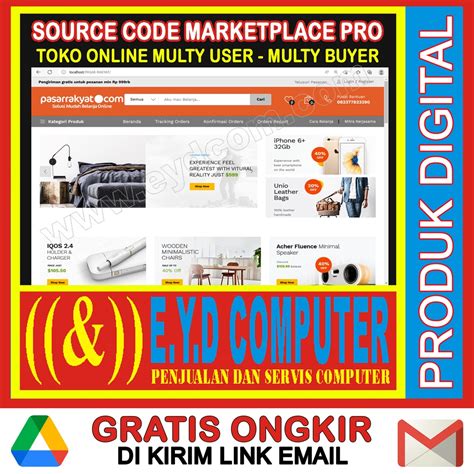 jual source code marketplace pro dengan fitur terbaik produk digital shopee indonesia