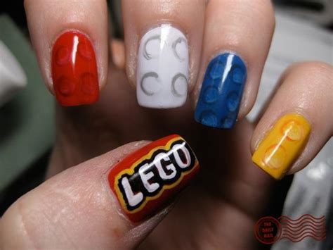 12 Geekiest Nail Designs Cool Nail Designs Nail Geek Oddee Lego