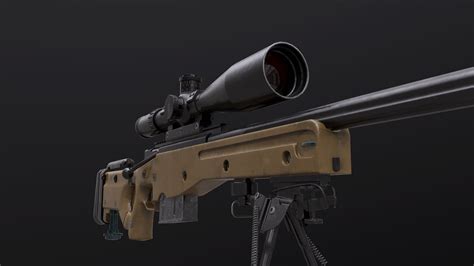 Awm Awp Rifle Model TurboSquid 1346649